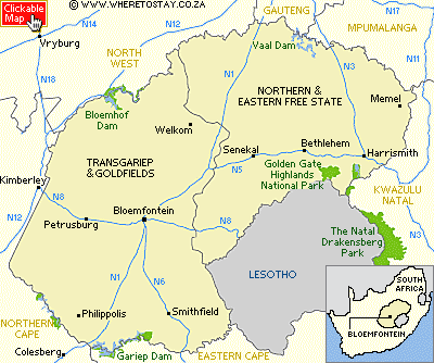 De Vrijstaat provincie in Zuid Afrika